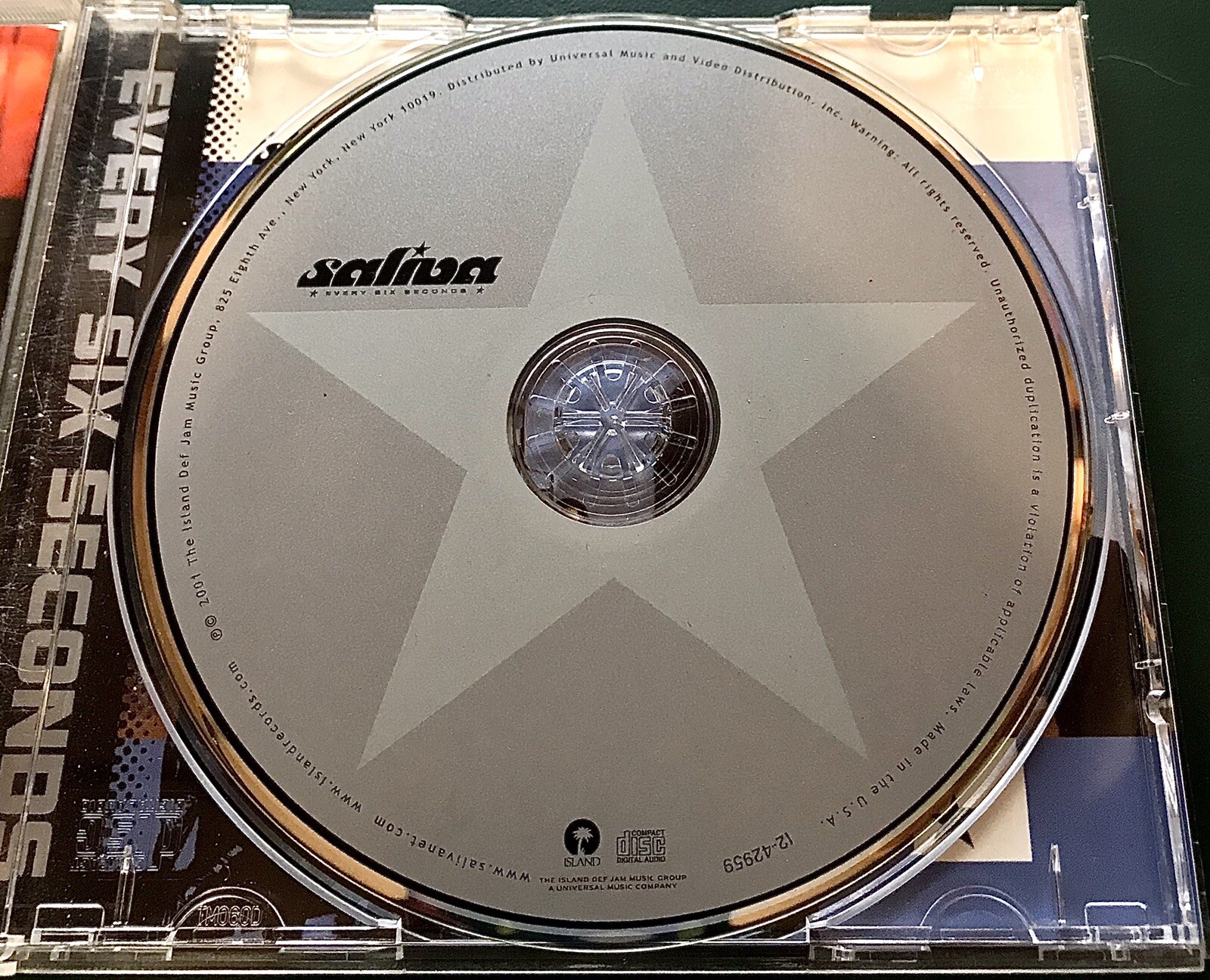 Every Six Seconds by Saliva (CD, Mar-2001, Uptown/Universal ...