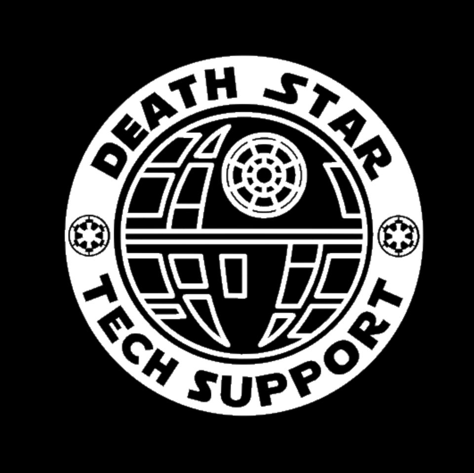 Death Star Tech Support Star Wars Galactic Empire High Quality Vinyl ...