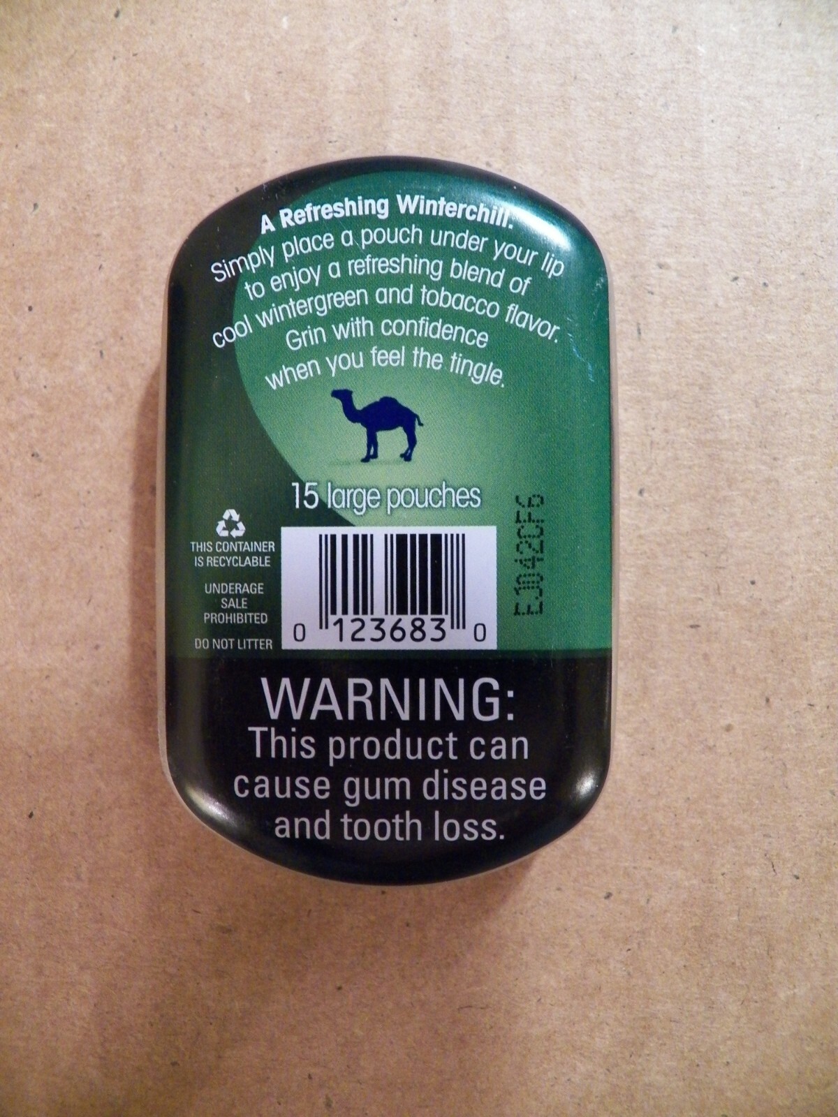 1 Empty Camel Snus Tin Can Crafts Storage Survival Backpacking | eBay