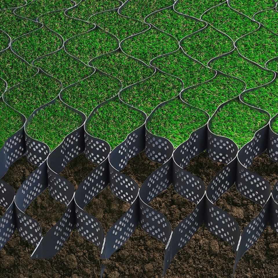 GEO GRID GROUND GRID, GEO CELL GRID 9x17FT, GRAVEL GEO GRID 4 INCH HIGH ...
