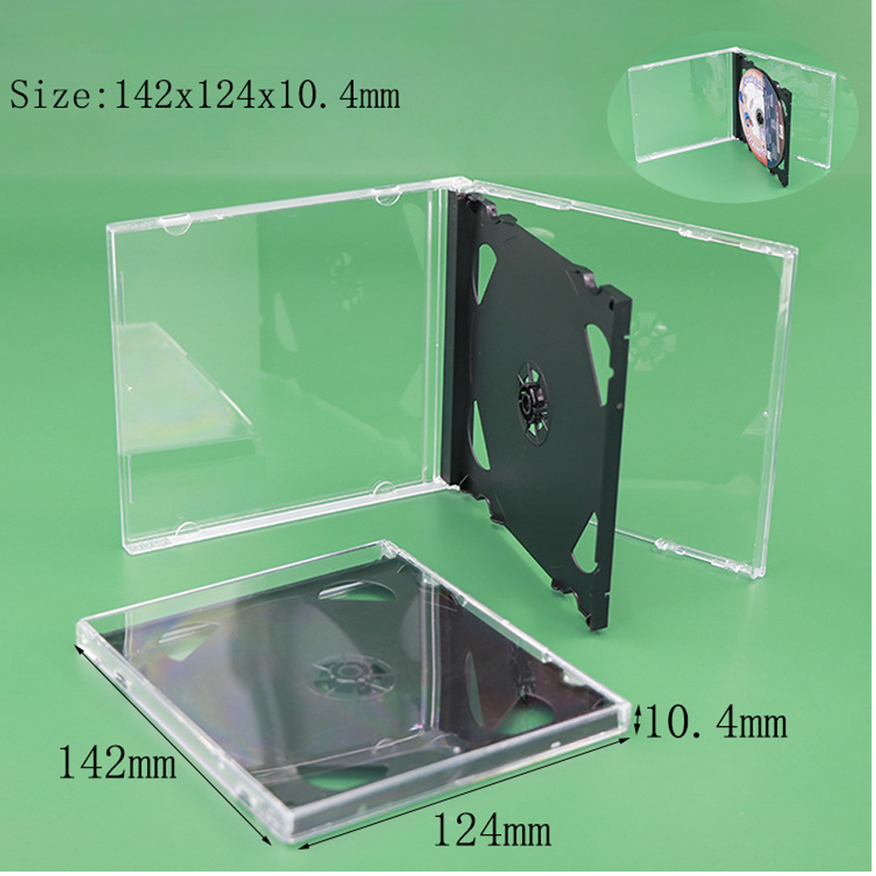 1 STANDARD Double 2 CD Jewel Case with Tray 10.4mm (2 CD) Lots ...
