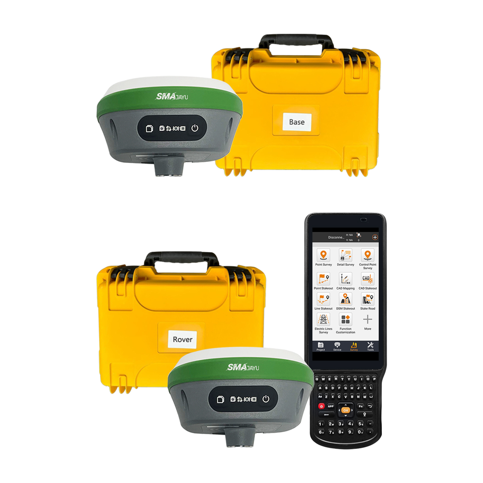 SMA26 GNSS RTK Rover Base GPS Survey Equipment Handheld Collector,1cm ...