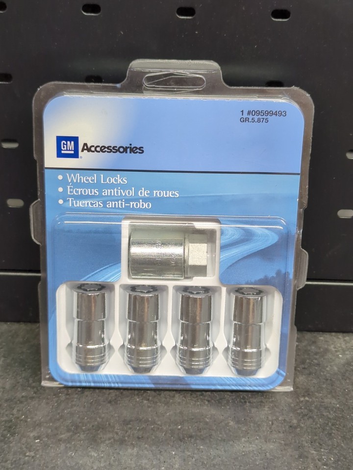 Genuine GM Chrome Wheel Locks Escalade Tahoe Yukon Sierra Silverado OEM ...