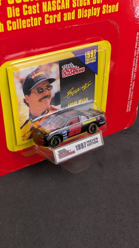 1:144 #28 ERNIE IRVAN TEXACO HAVOLINE FORD THUNDERBIRD RACING CHAMPIONS ...