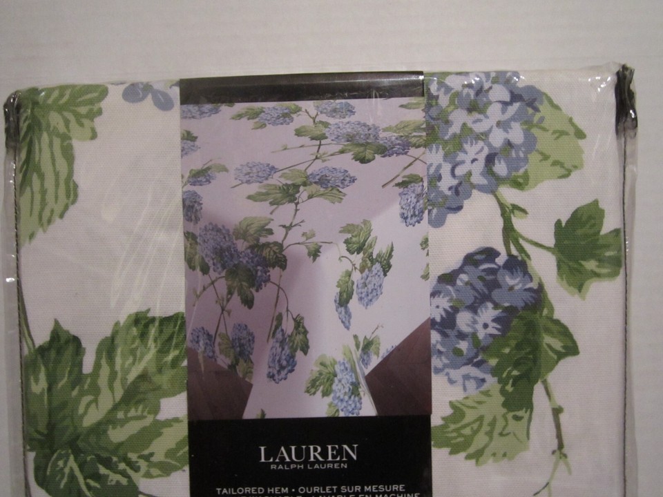 Ralph Lauren LRL Tablecloth 70" Round Hydrangea Floral Garden NIP 100% ...
