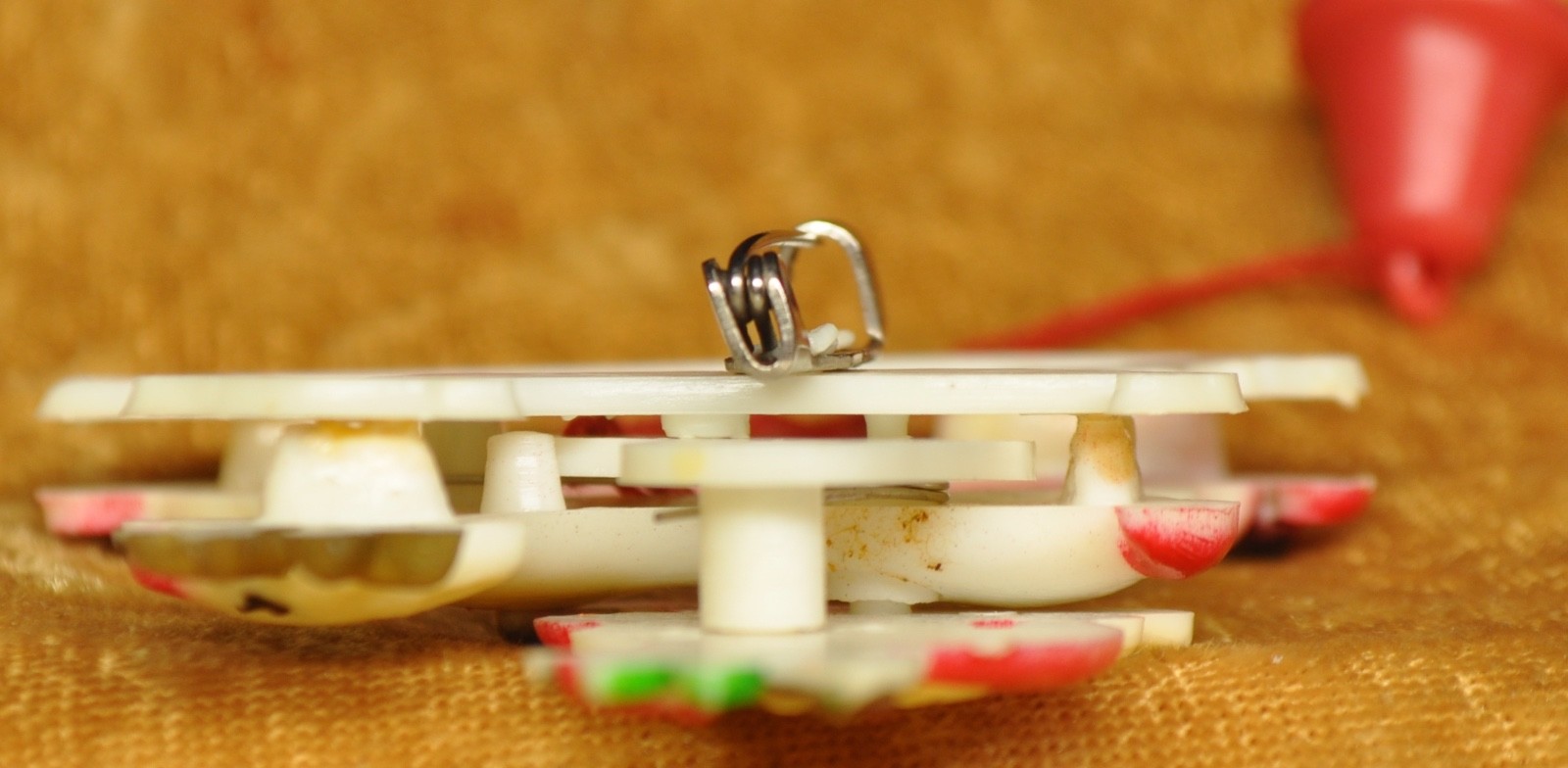 Vintage Santa Riding a Reindeer Pin~ Pull Cord | eBay