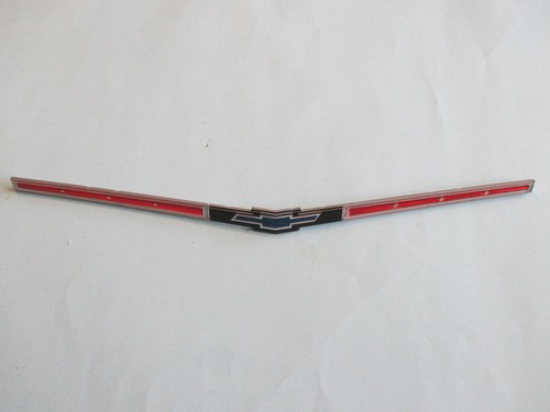 65 CHEV BONNET BADGE INSERT 1965 NEW CHEVROLET BELAIR IMPALA EMBLEM ...