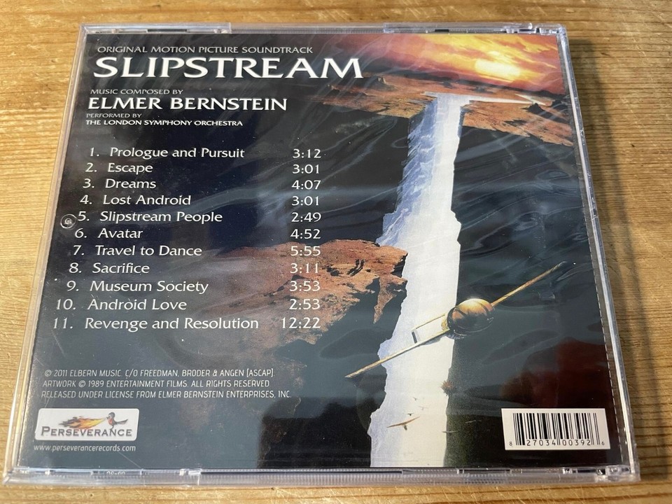 SLIPSTREAM (Elmer Bernstein) OOP 1989/2011 Perseverance Ltd Soundtrack ...