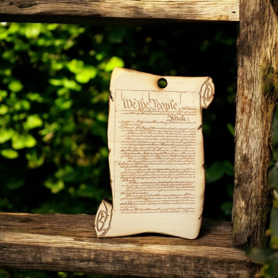 Scroll We The People - Ornament Raw Wood | eBay