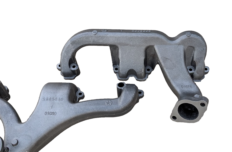 New 1968-70 Plymouth Dodge Mopar 340 Small Block EXHAUST MANIFOLD PAIR ...