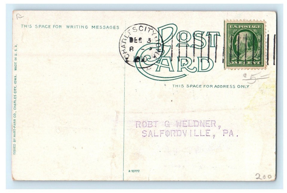 1910 Hart-Parr Gas Tracktor Threshing Thorne North Dakota ND Postcard ...