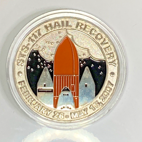 STS-117 Hail Recovery Challenge Coin Lockheed Martin NASA United Space ...