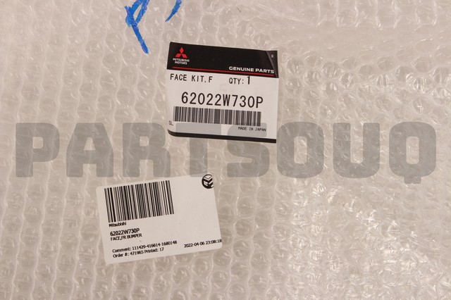 Genuine Mitsubishi OE Face Fr Bumper 62022W730P for sale online | eBay