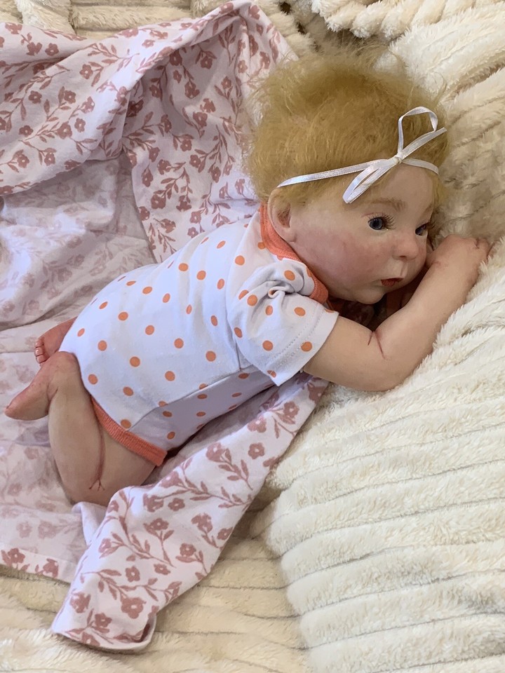 Reborn Baby GIRL Doll LOLA was DrewAnn Awake Donna RuBert COMPLETE Send ...