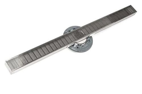 Infinity Drains SAS 9960-I SS - 60" Satin Stainless Steel; Cast Iron ...