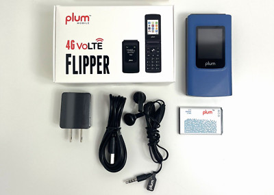 Tmobile Plum Flipper 4G LTE Flip Phone For Seniors, For T-Mobile | eBay