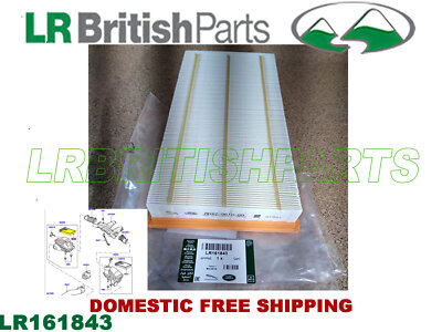 GENUINE LAND ROVER AIR FILTER DISCOVERY RANGE ROVER LR4 SPORT LR011593 ...
