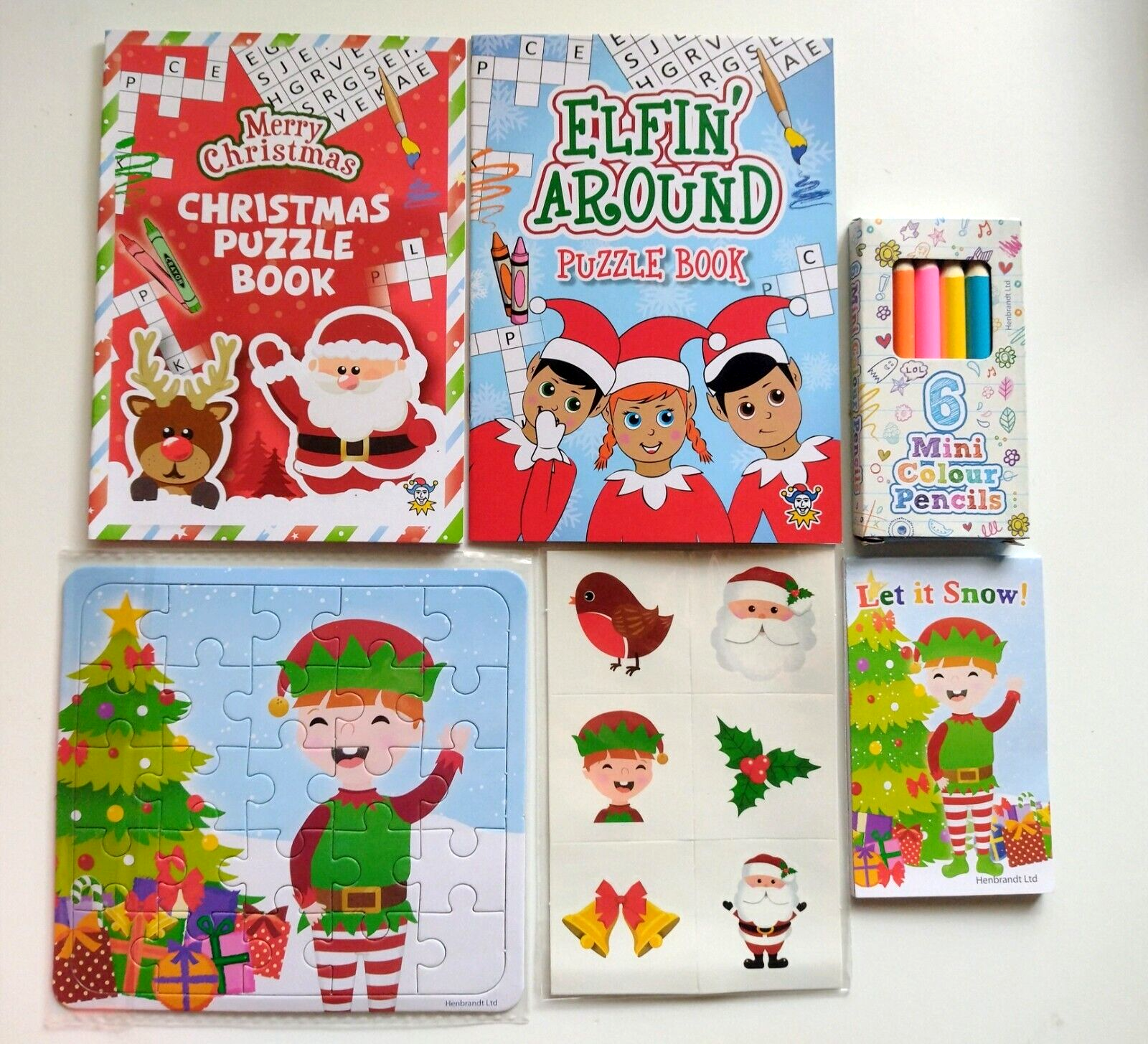 Christmas Activity Pack Prefilled Party Gift Bag Xmas Eve Box Stocking ...