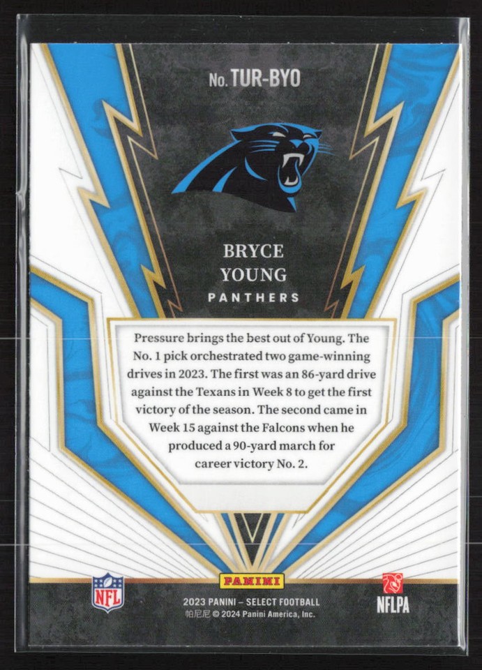 2023 Panini Select Bryce Young Turbocharged #TUR-BYO | eBay