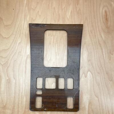 Mercedes w126 center / shifter console zebrano wood trim panel 300SD ...