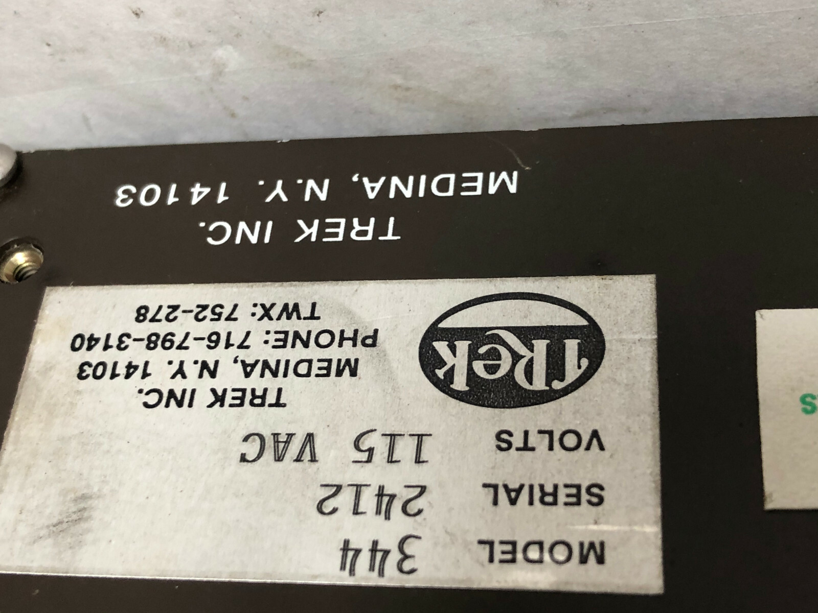 TREK MODEL 344 , TREK 344 ELECTROSTATIC VOLT METER,EW | eBay