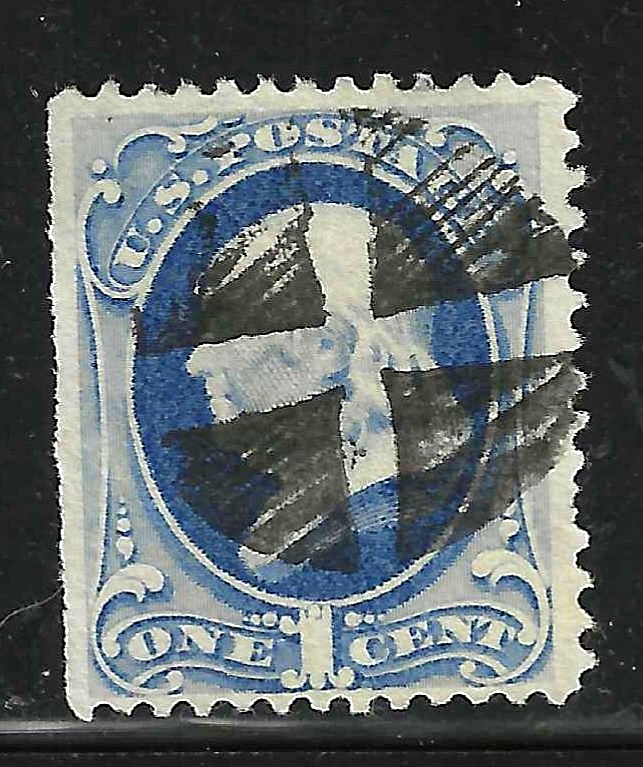 Sc #206 etc Star & Cross Fancy Cancels Study 1 Cent Franklin 1871-83 US ...