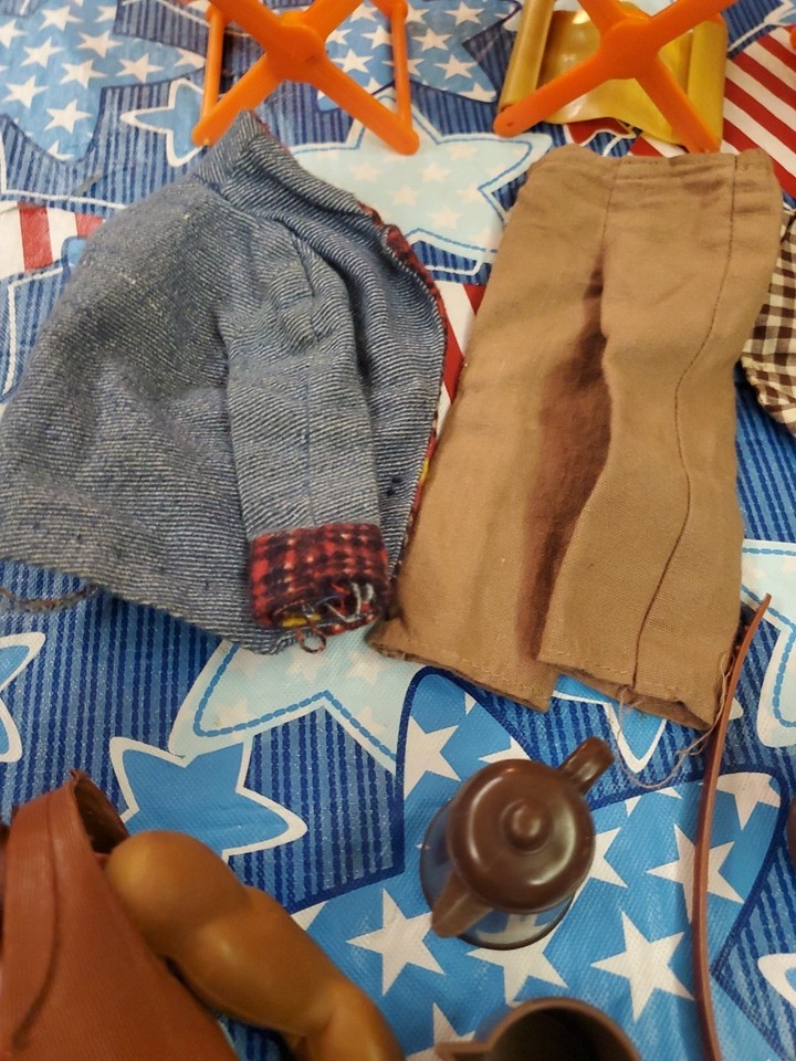 Vintage 70s Mattel Big Josh Big Jim Camping & Safari Lot Karate Chop ...