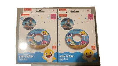 pinkfong Baby Shark Inflatable Swim Ring 24 Month + Nickelodeon one ...