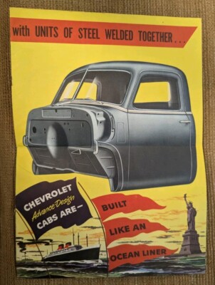 Vintage Chevrolet Truck 6400 Advance Design Dealer Brochure Mailer | eBay