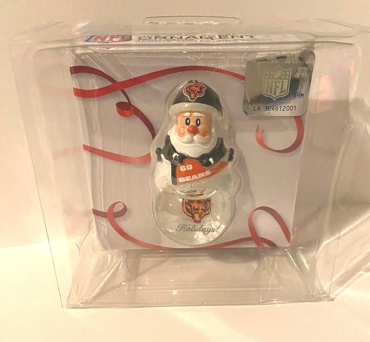 NFL Mini Santa Snow Globe Christmas Tree Ornament - CHOOSE YOUR TEAM | eBay
