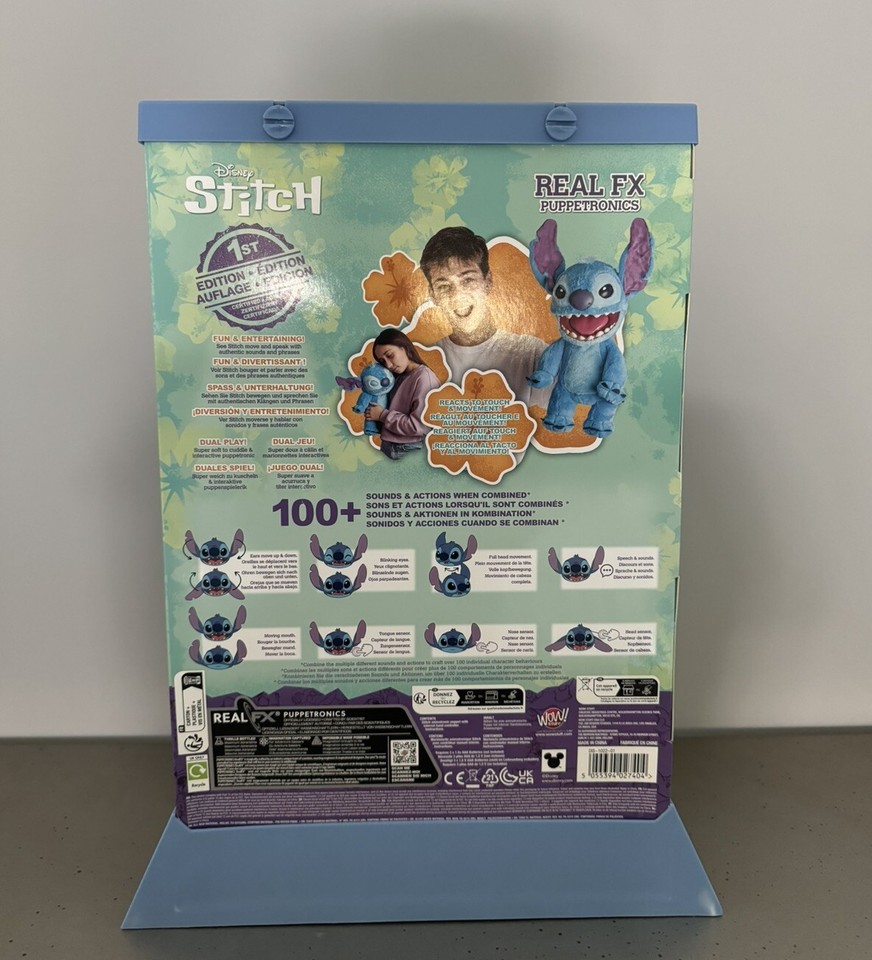 Real FX Disney Stitch Puppet Interactive Plush Toy LILO & Stitch NEW | eBay