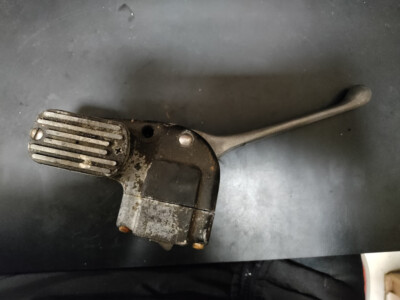OEM HARLEY IRONHEAD SHOVELHEAD BLACK / SILVER FRONT BRAKE MASTER ...