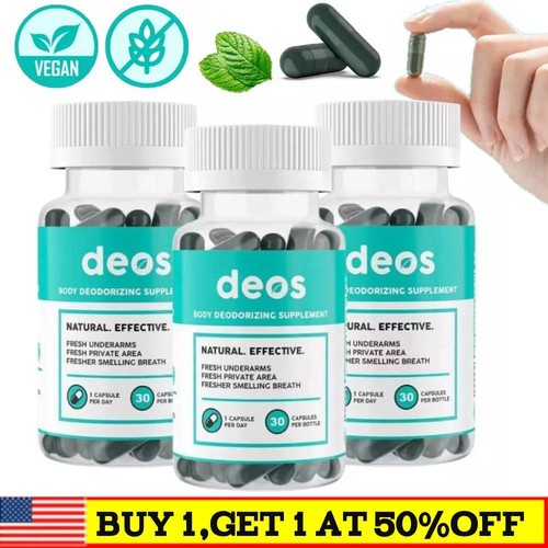 DEOS Internal Deodorant Supplement – Full Body Deodorizer - (30 ...