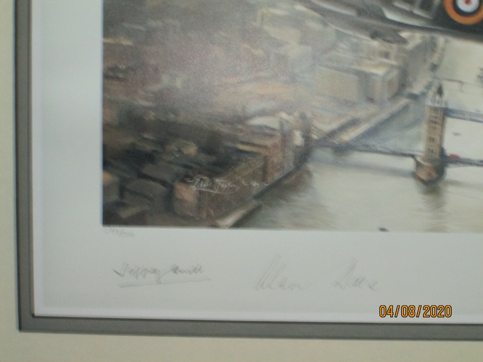 VICTORY SALUTE, SIGNED ROBERT TAYLOR., COMMEMORATIVE 5- SIGNATURE print ...