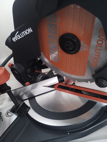 Evolution R210CMS 210mm Compound Mitre Saw With TCT Blade & Dust Bag 110v New | eBay UK