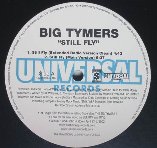 Big Tymers - Still Fly (12", Promo) VG+ - 3477942084 | eBay