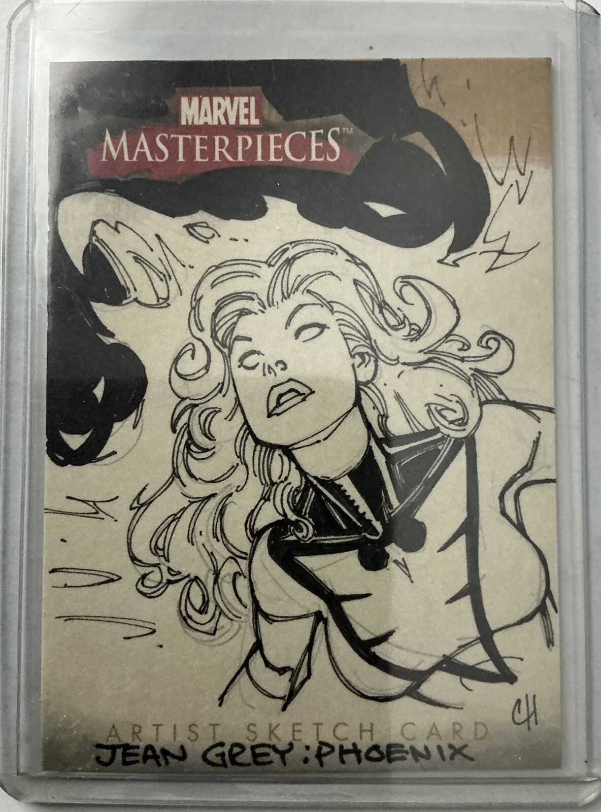 Marvel Sketch Trading Card Marvel Masterpieces Phoenix Chad Hardin | eBay
