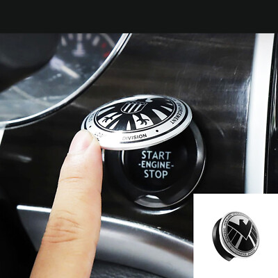Avengers shield car decor engine start stop push button cover switch ...