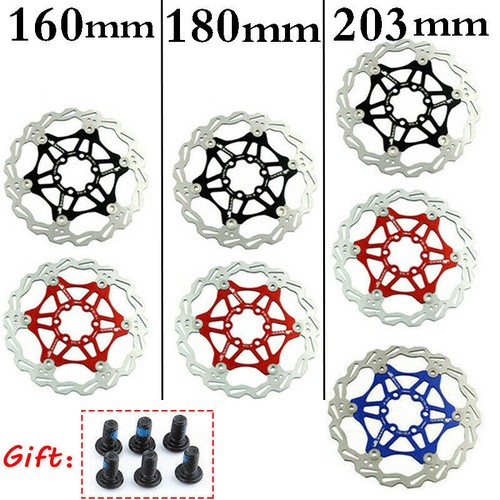 Bicycle Disc Brake Rotor MTB Bike Floating Rotors Heat Dissipation 160 ...