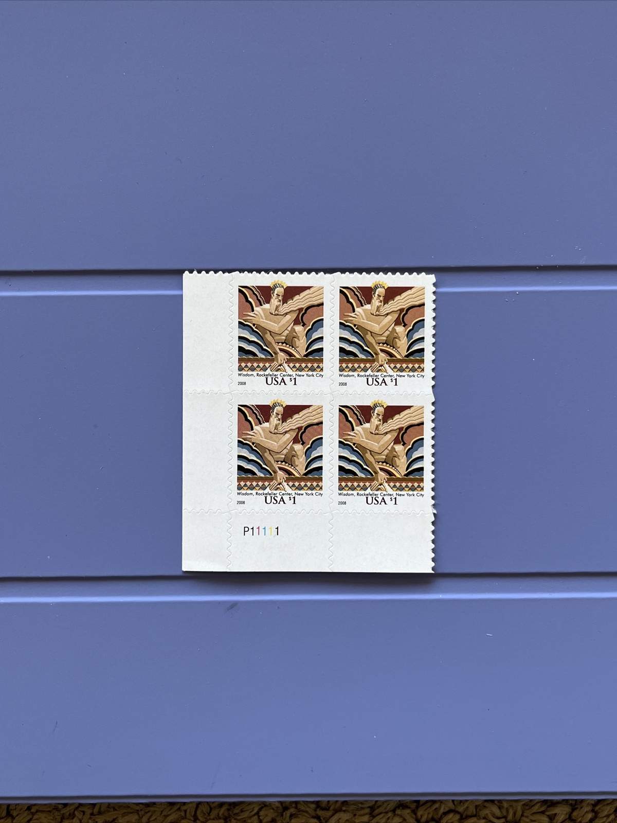 Scott #3766 Wisdom, Rockefeller Ctr NYC Plate Block Of 4 Stamps - MNH ...