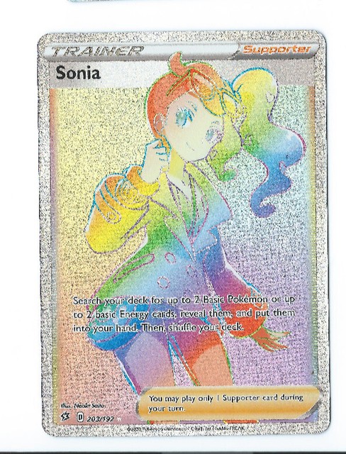 Pokémon TCG Sonia Rebel Clash 203/192 Holo Secret Rare for sale online ...