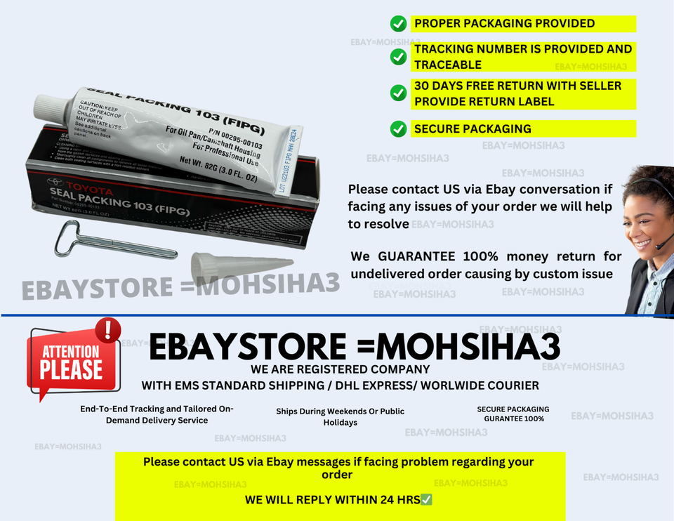 Toyota 00295-00103 Seal Packing 103 (FIPG) | eBay