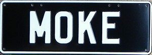 Austin Mini MOKE Number Plates Licence Vanity Sign license plate | eBay ...