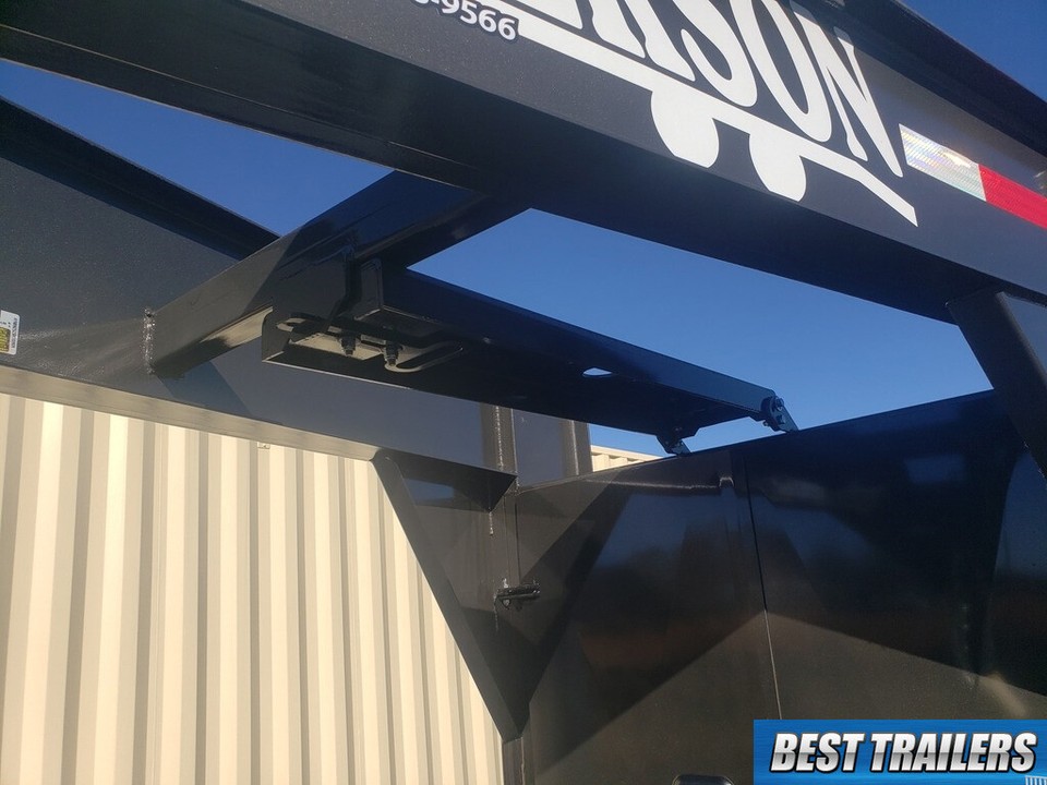 hotshot anderson trailers 25 ft 10 ton gooseneck flatbed mega ramp ...
