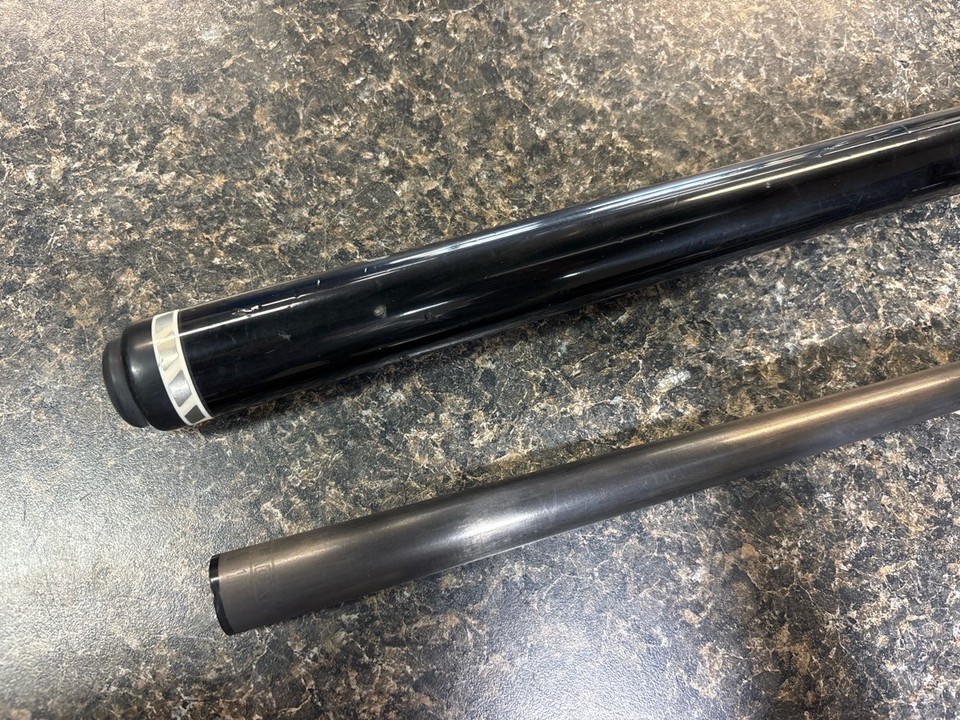 Used JACOBY BLACKOUT Custom Pool Cue Jump Break Stick Jumper Black ...