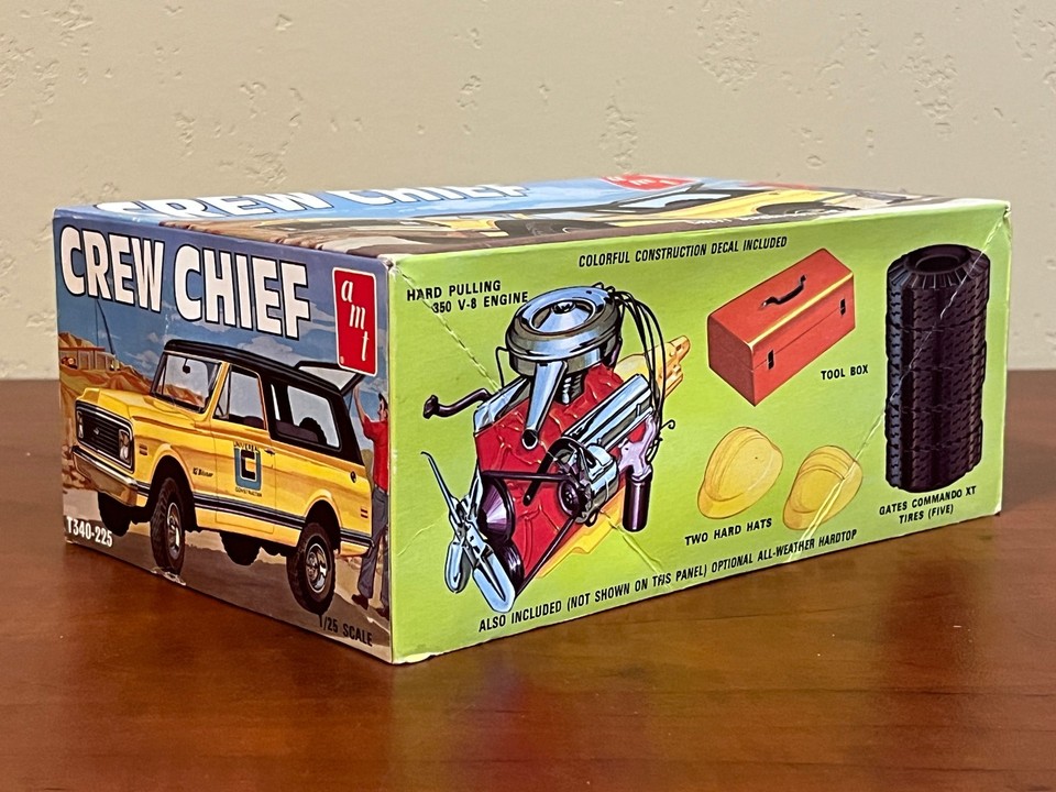 Vintage AMT Crew Chief 1971-1972 Chevy Blazer K5 4x4 Model Kit T340 1/ ...