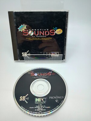 Vintage Creative Sounds w/ Prosonus CD- ROM - Sound Blaster Pro, MIDI ...