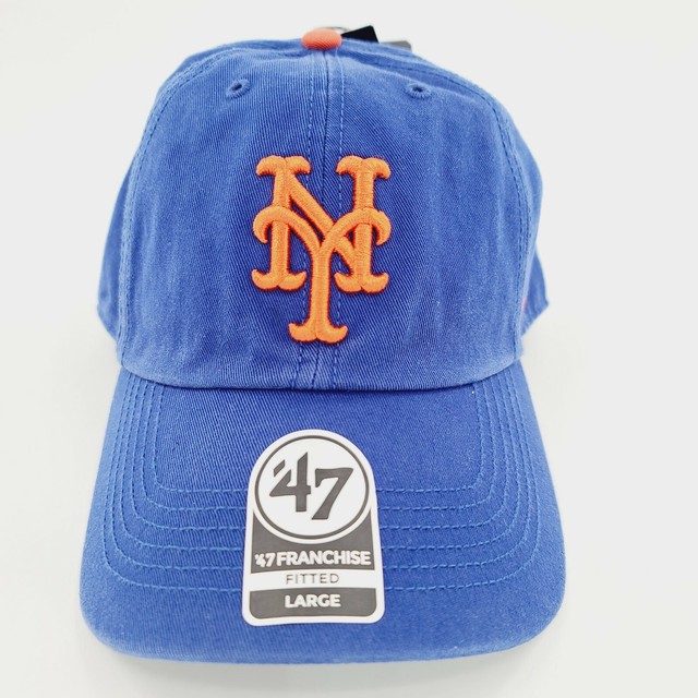 New York Mets '47 Brand Royal Blue Fitted Franchise Hat Cap Size Large ...