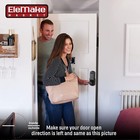 Black Keyless Entry Door Lock With Keypad Left Handed Lock Stainless ...