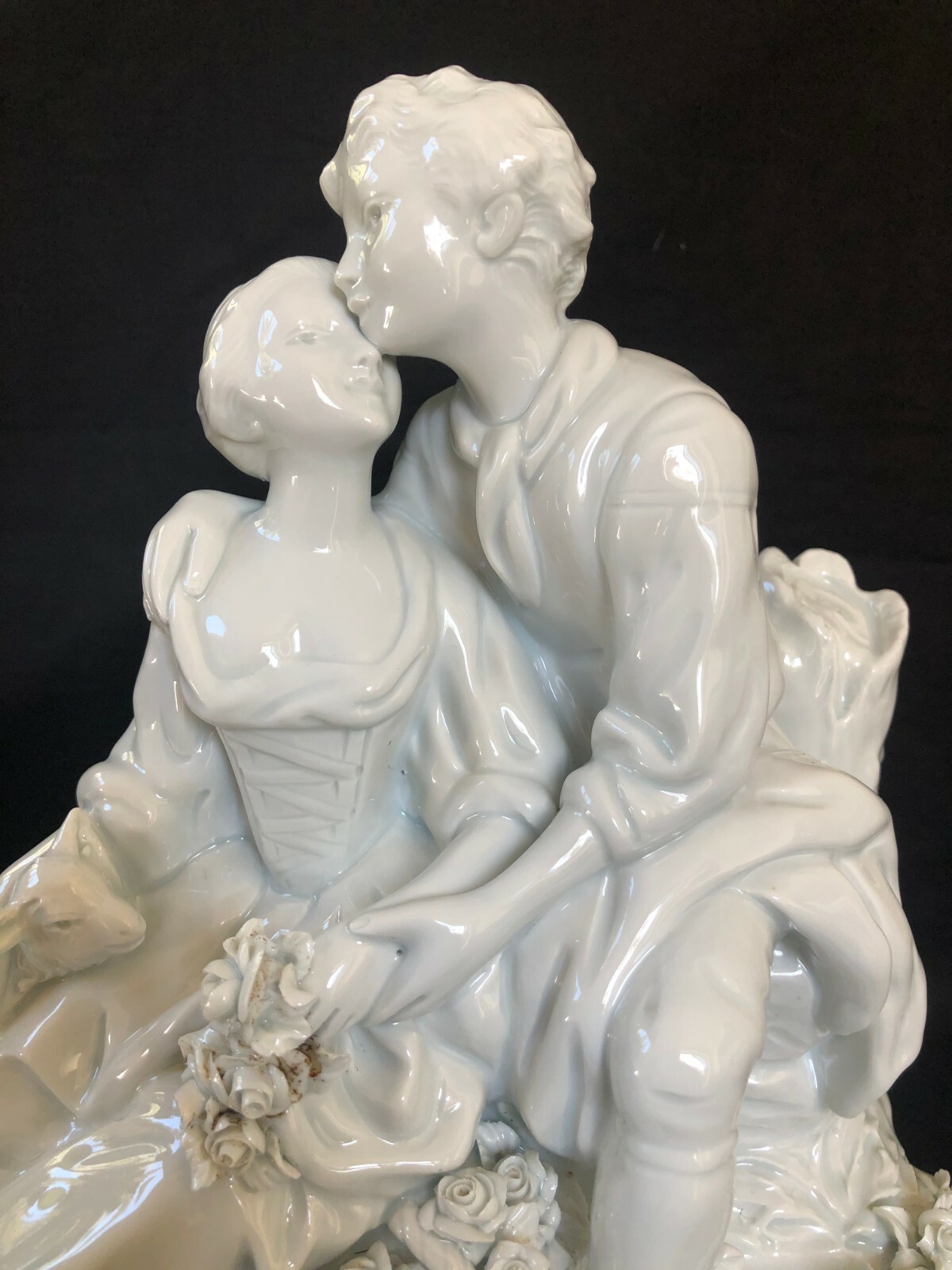 Antique porcelain figurine E. Samsung Paris . Signed Asle + EDME SAMSON ...